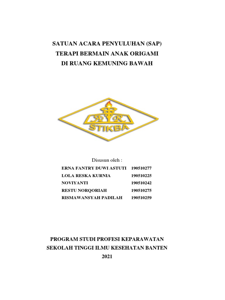 SAP Terapi Bermain Origami-Dikonversi | PDF