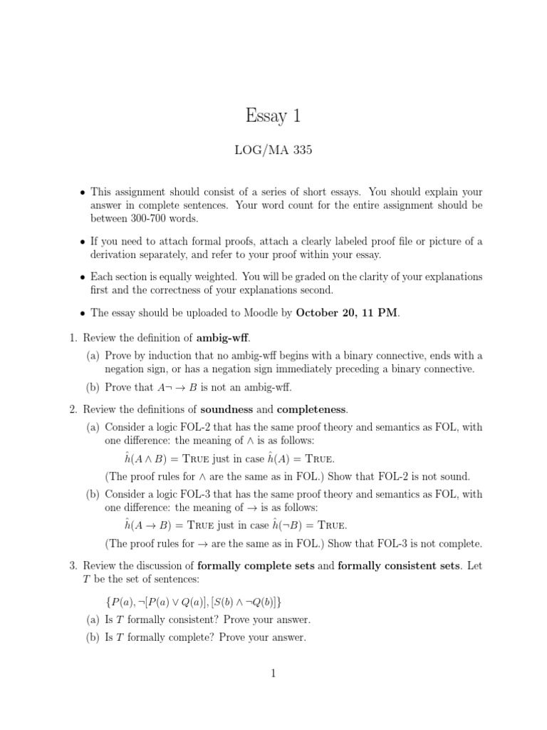 Essay 1 Prompt | PDF