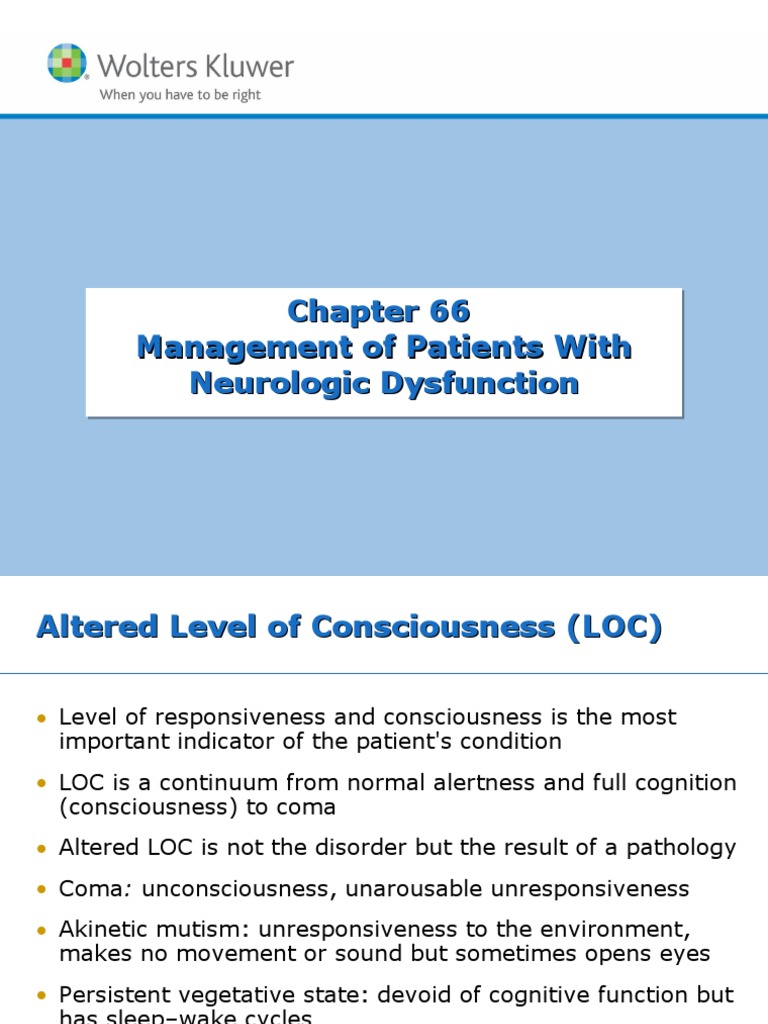 Chapter 66 Management Of Patients With Neurologic Dysfunction Pdf