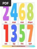 Gambar Angka 1-20 untuk Anak-anak | PDF