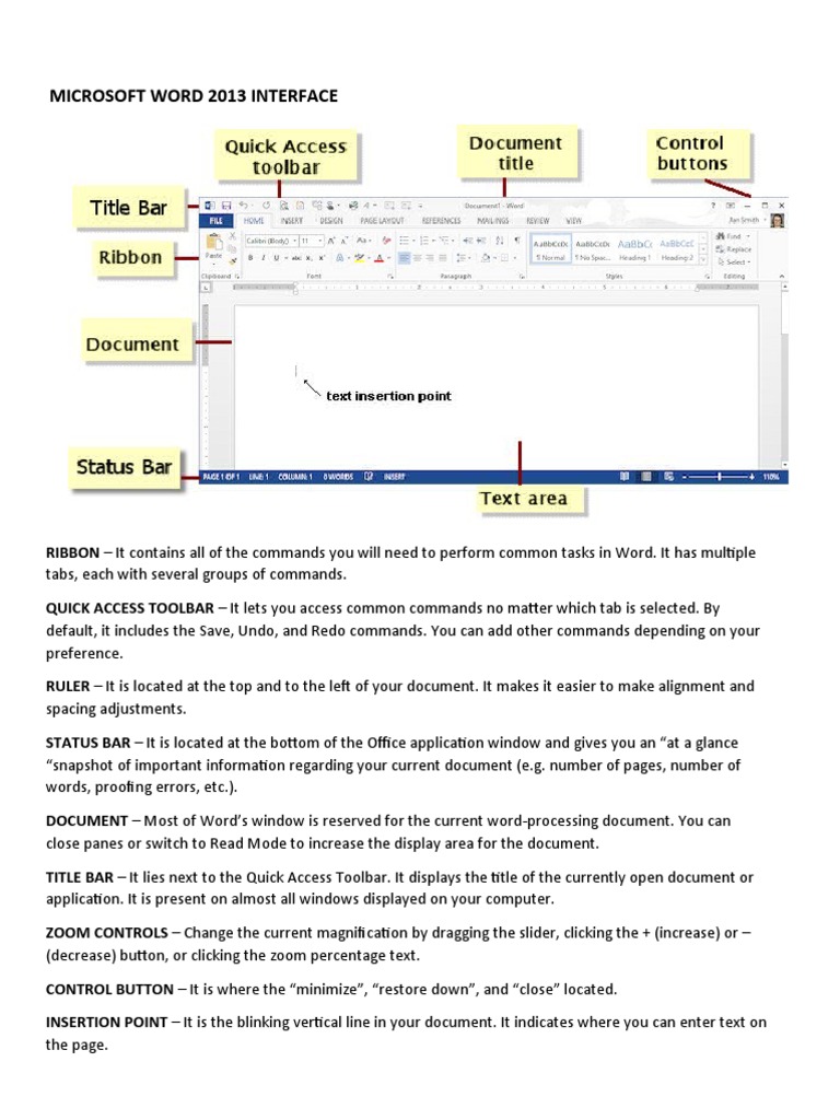 MS Word 2013 Interface | PDF | Note (Typography) | Paragraph