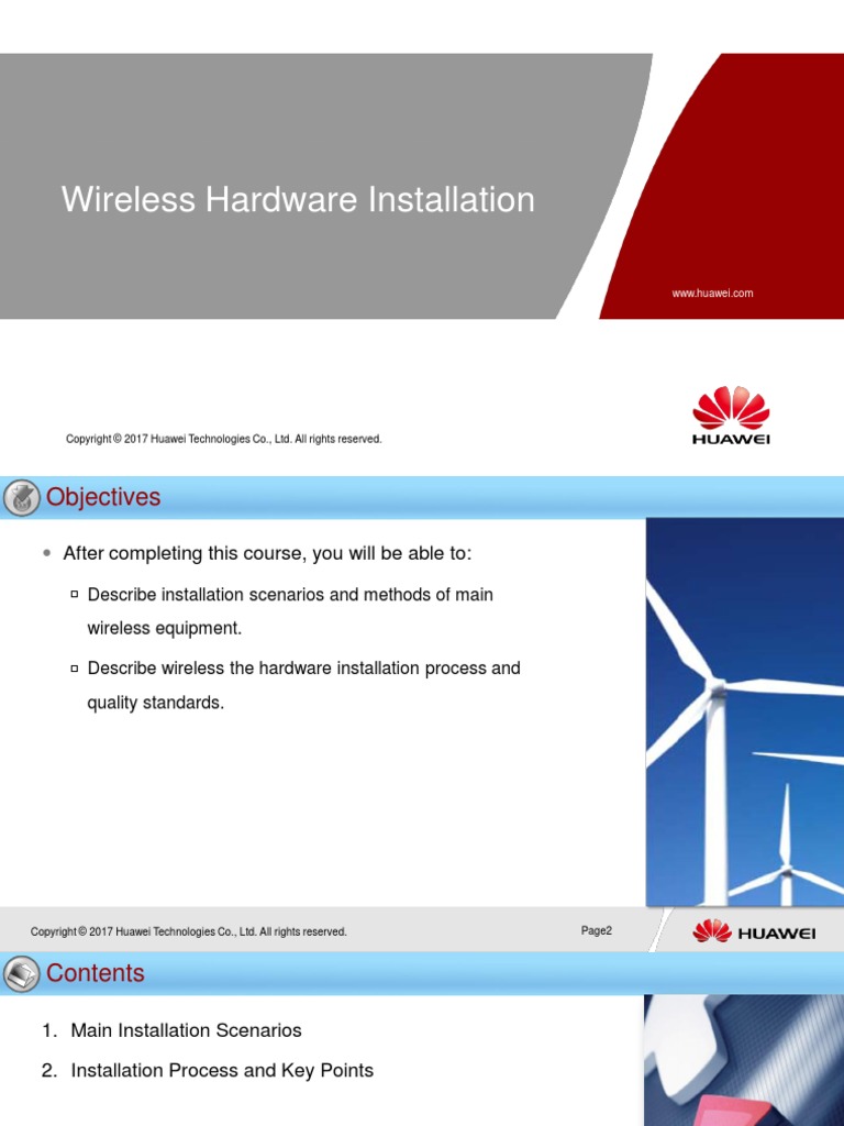 Wireless Hardware Installation Training H35-910-EnU - 2 | PDF | Tools ...