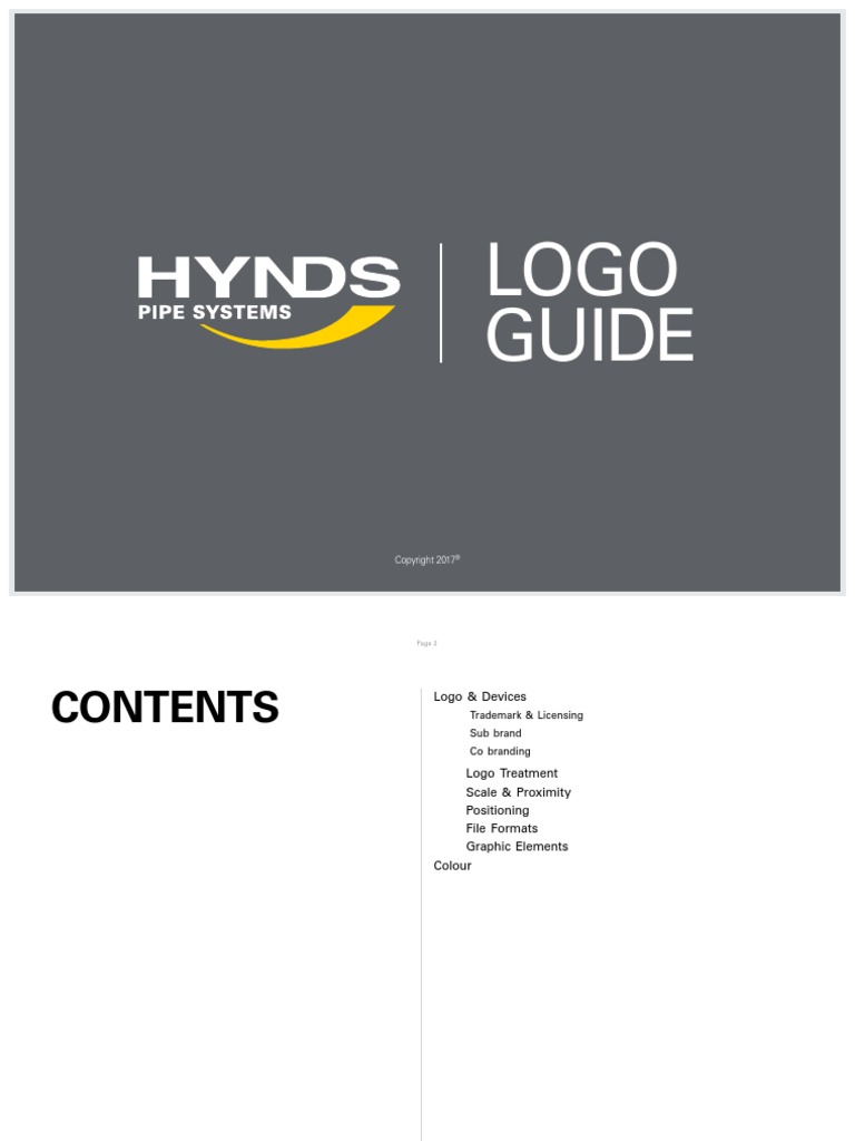 Logo Guidelines - Hynds Pipe Systems | PDF | Logos | Brand