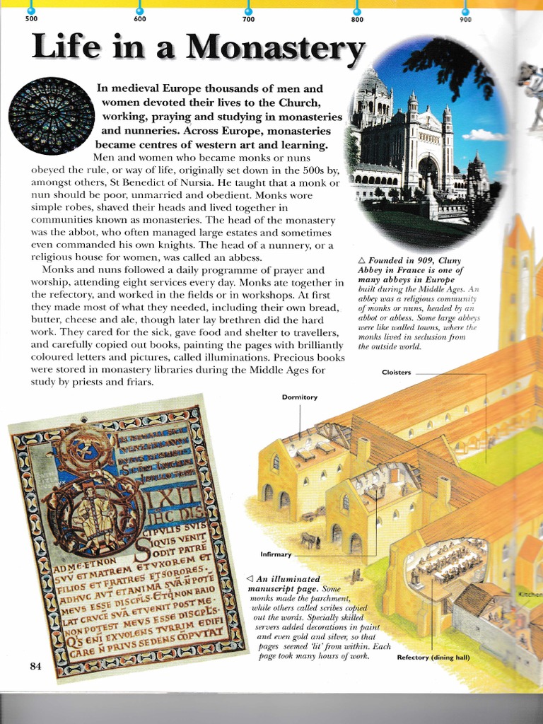 11history6 Life in A Monastery | PDF | Monk | Monastery