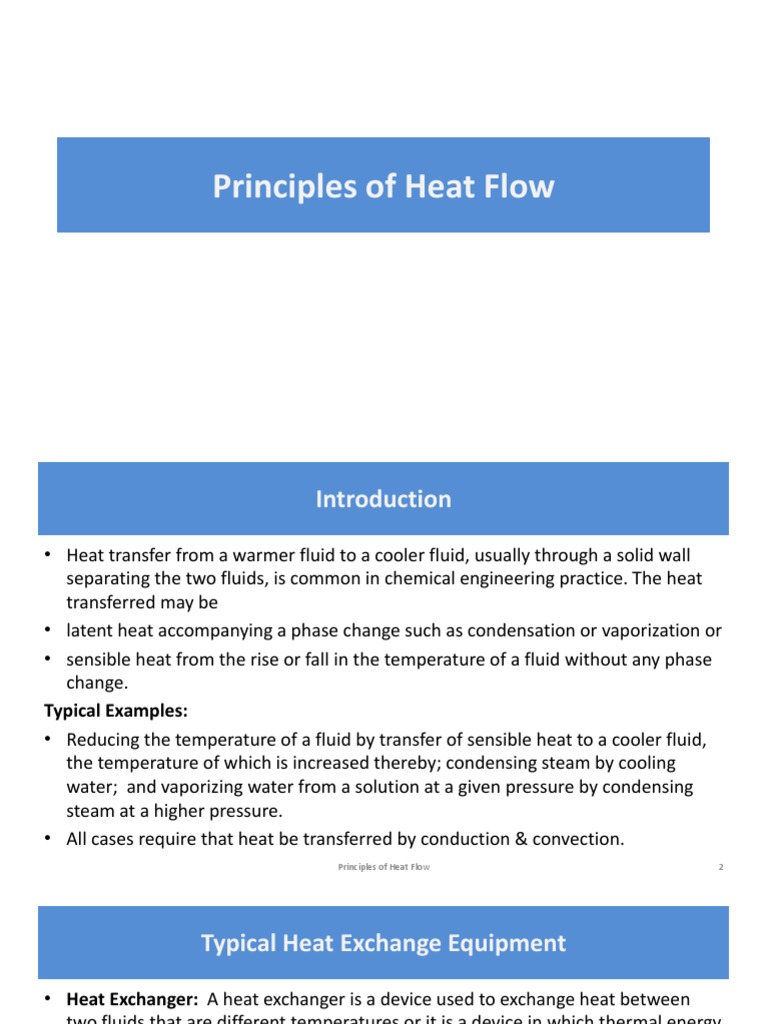 Principles of Heat Flow | PDF | Heat Transfer | Heat Exchanger
