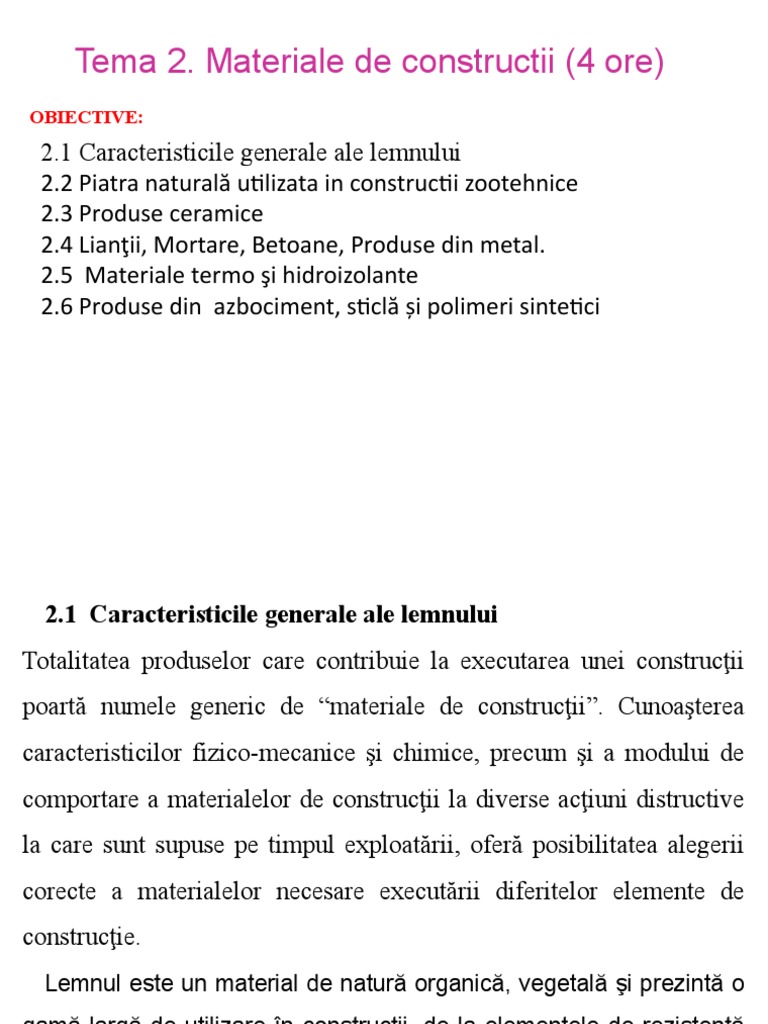 Tema 2 Materiale de Constructii | PDF