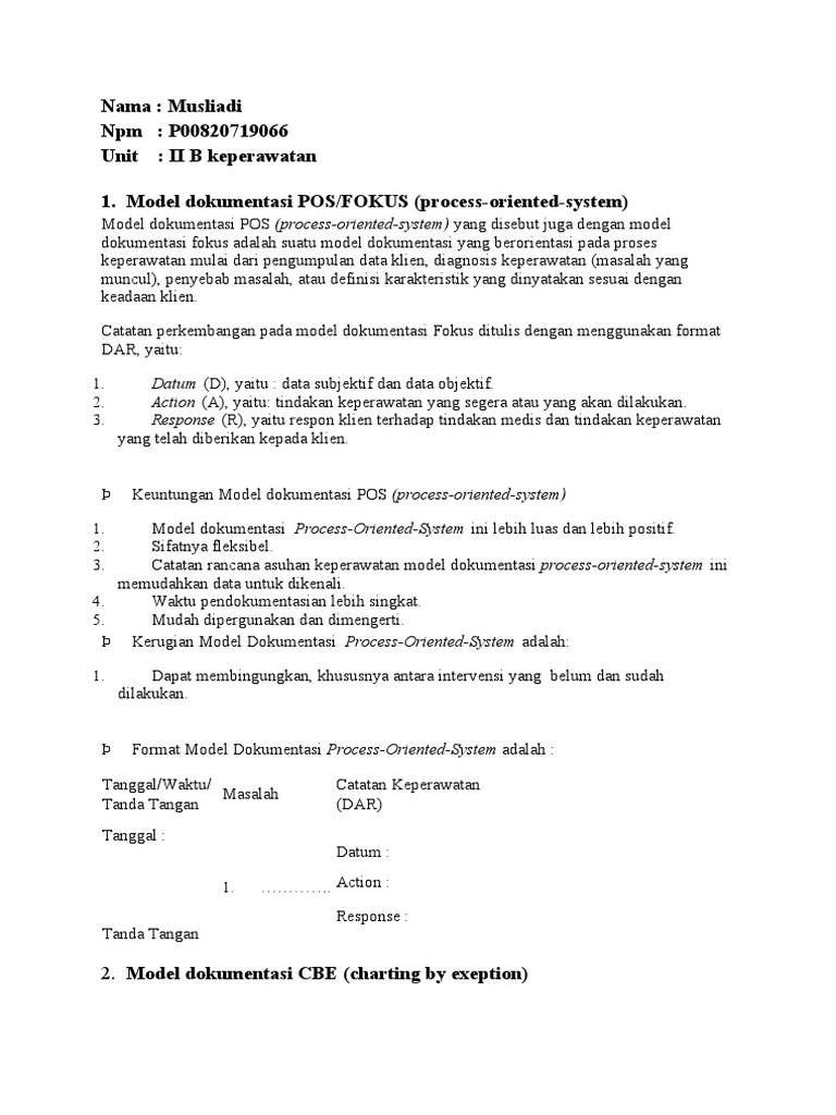 4 Model Dokumentasi | PDF