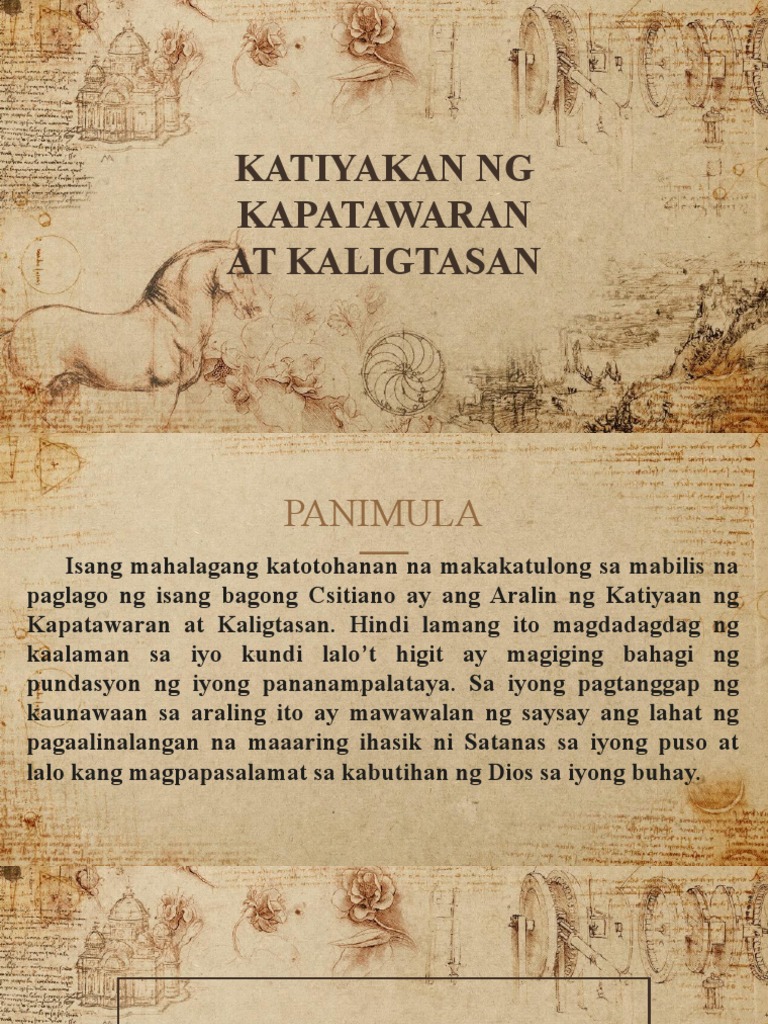 L2L1Katiyakan NG Kapatawaran at Kaligtasan | PDF