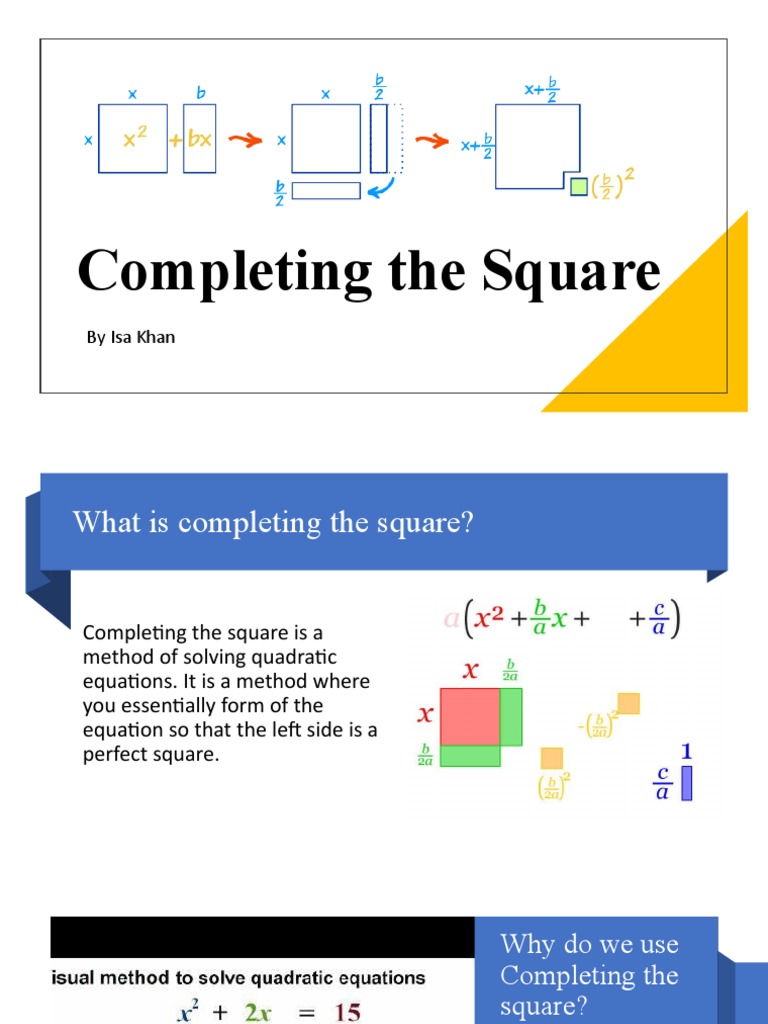 Completing The Square | PDF