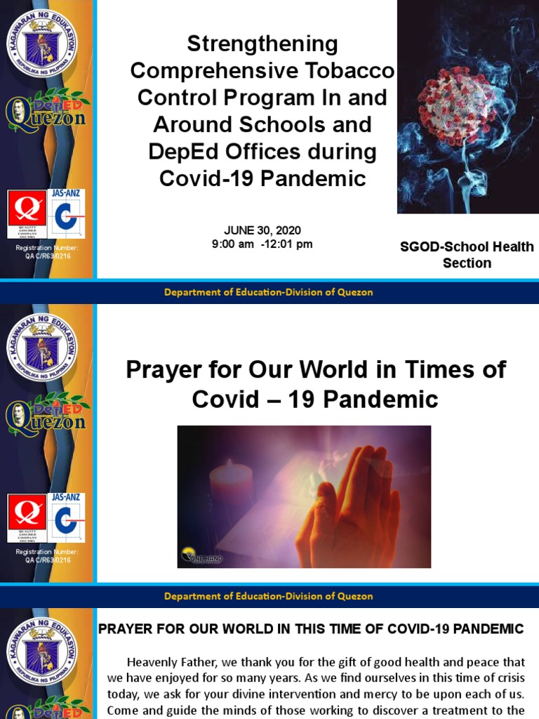 Strengthening Comprehensive Tobacco Control Program in and Around ...