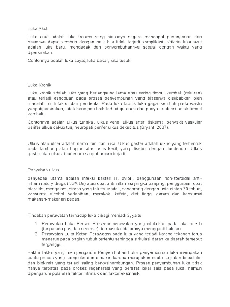 Luka Akut | PDF