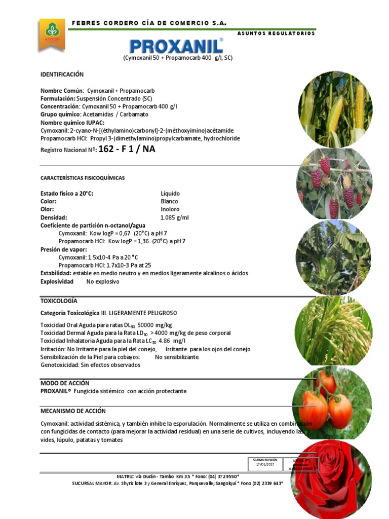 Proxanil FT Na | PDF | Química | Salud y bienestar