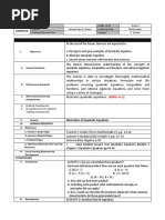 Math-9-LP - Q1 - W6B Represents A Quadratic Function Using Table of Values, Graph, and Equation ...