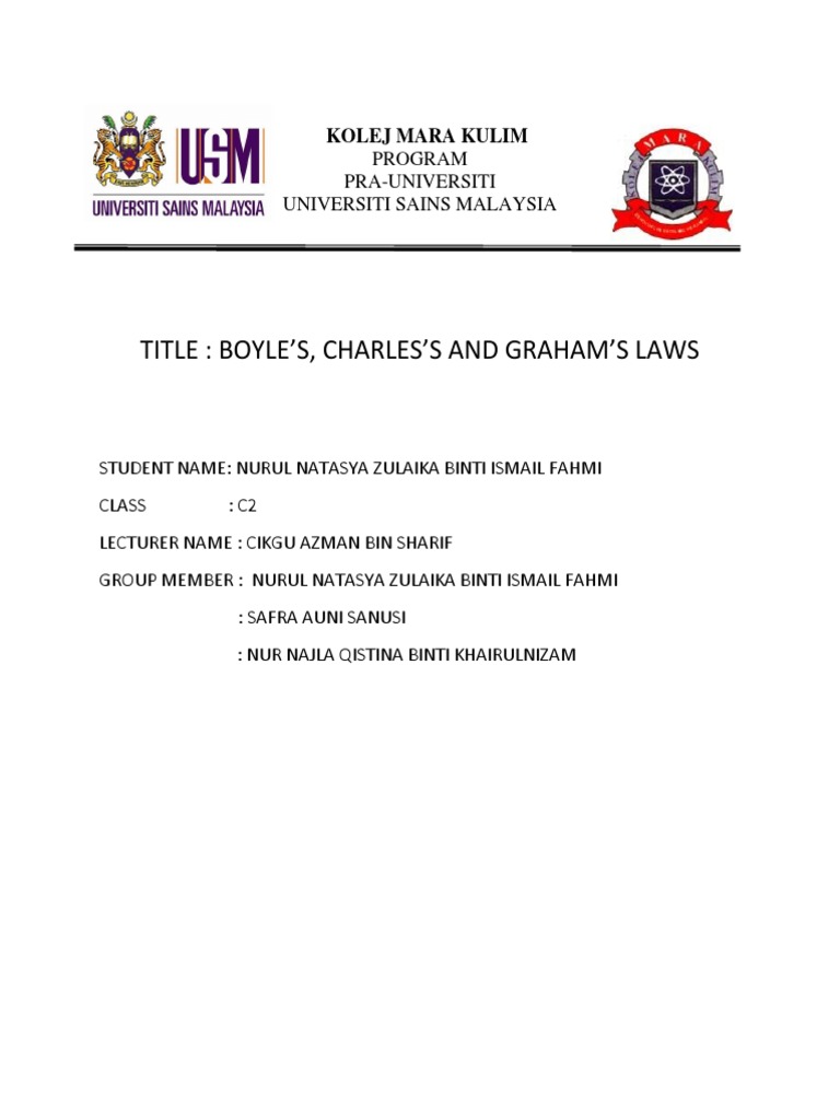 Lab Report 4 | PDF | Gases | Pascal (Unit)