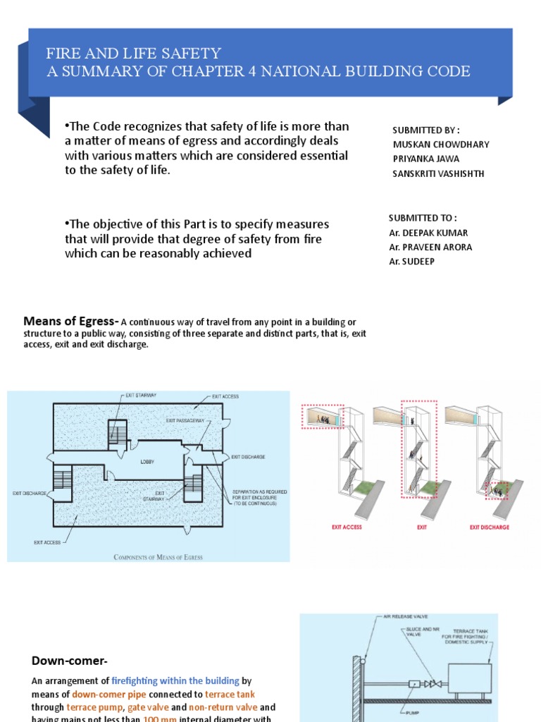 Fire and Life Safety A Summary of Chapter 4 National Building Code ...