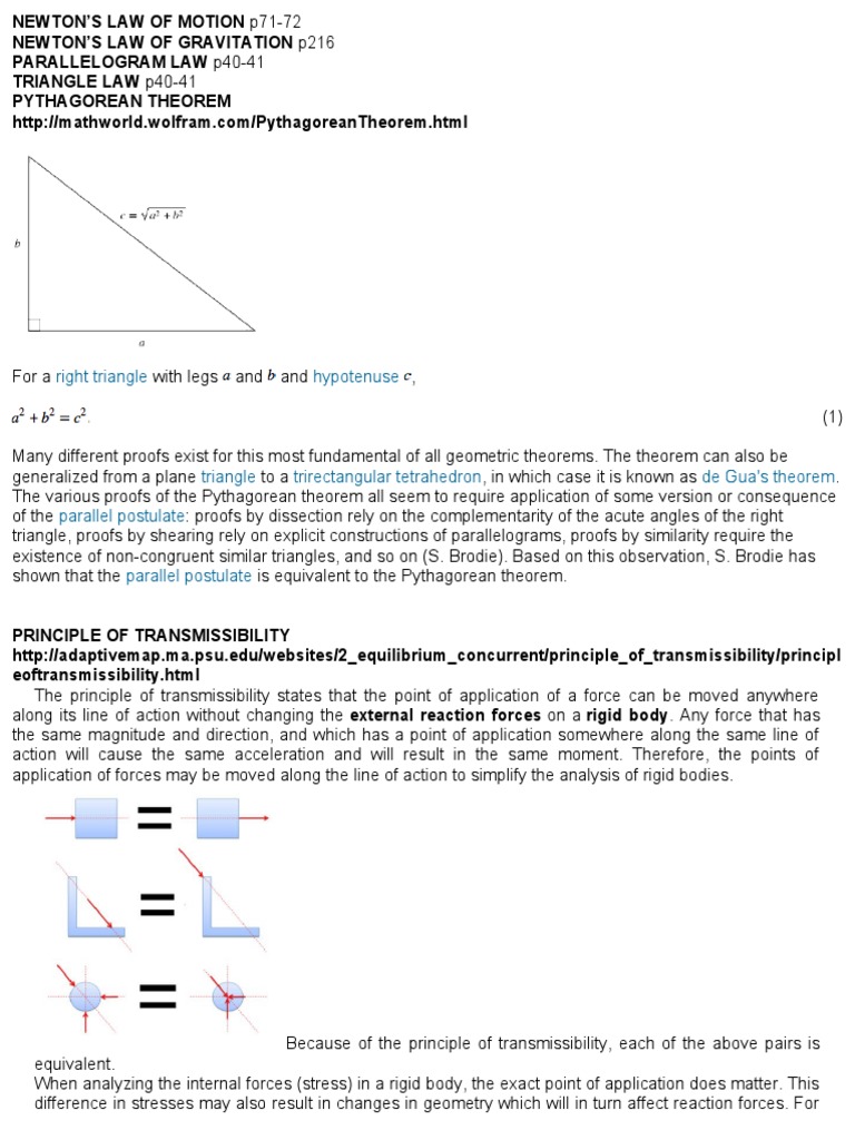 Statics Research 1 | PDF | Force | Triangle