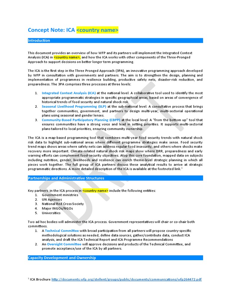 Concept Note: ICA : Integrated Context Analysis (ICA) | Download Free ...