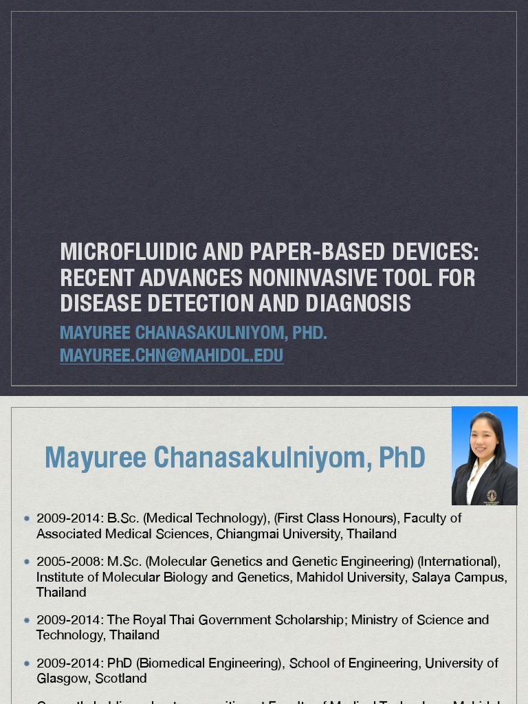 Microfluidic and Paper-Based Devices: Recent Advances Noninvasive Tool ...