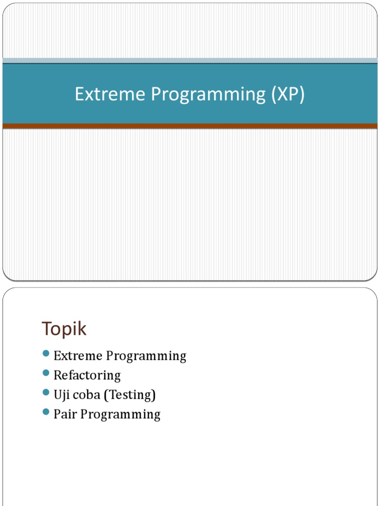 5 Extreme Programming | PDF | Computer Science | Software Engineering