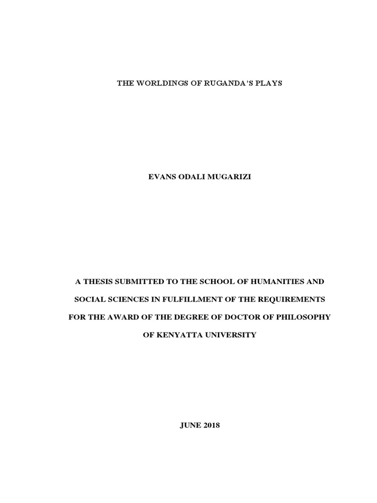 The Worldings of Ruganda's Plays | PDF | Narrative | Colonialism