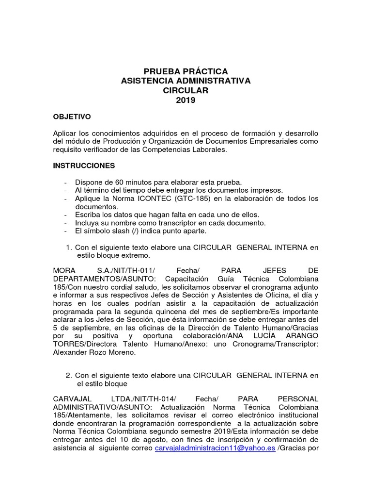 Circular Prueba Practica | PDF | Business