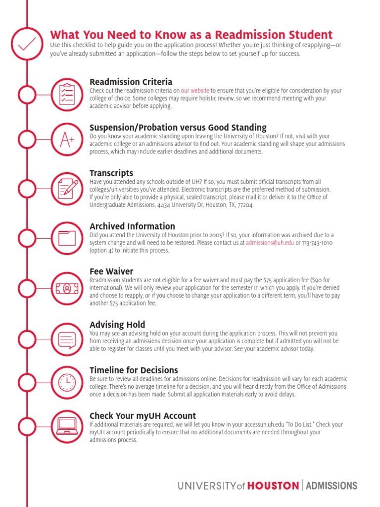 What You Need To Know As A Readmission Student | PDF | University And ...