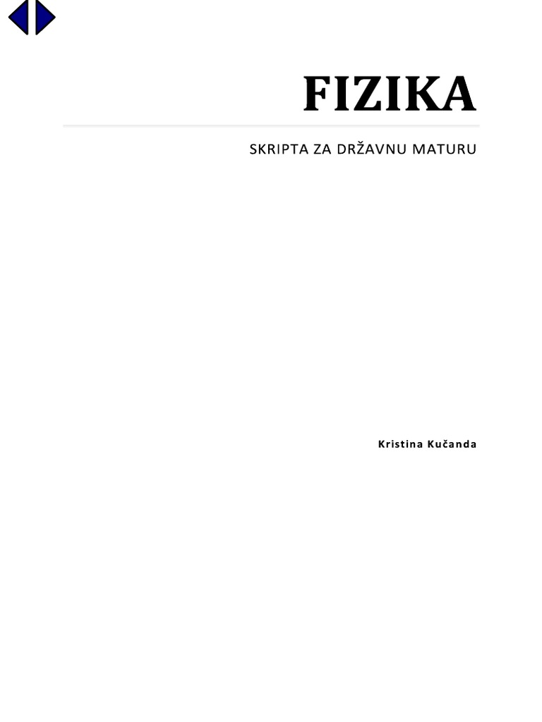 Fizika Skripta | PDF
