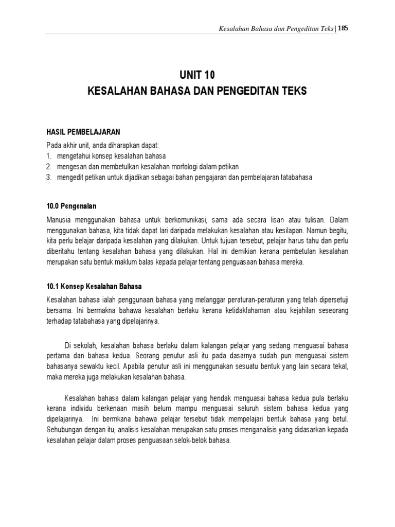 Morfologi (BM) | PDF