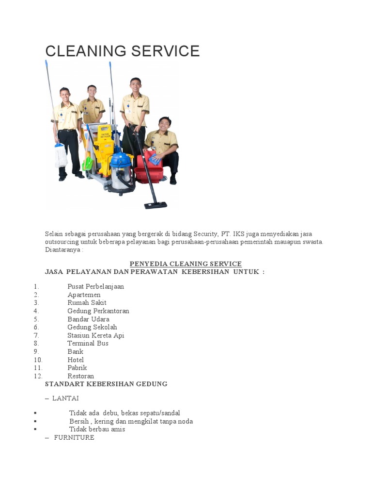 Cleaning Service | PDF
