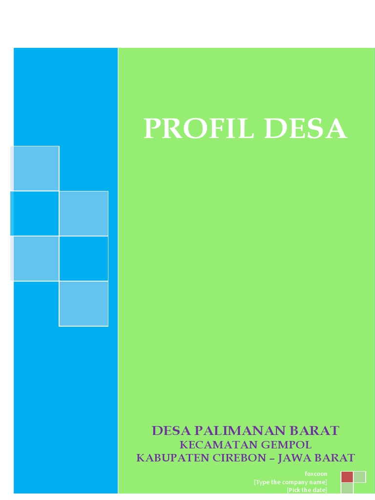 Cover Profil Desa Palbar | PDF