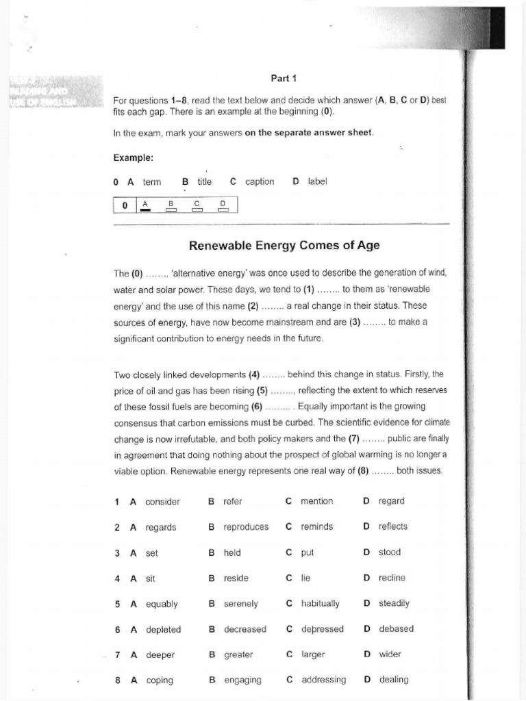 Cambridge Test | PDF
