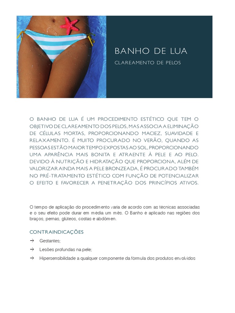 Banho de Lua Protocolo de Banho Dourado Ecológico | PDF | Pele | Natureza