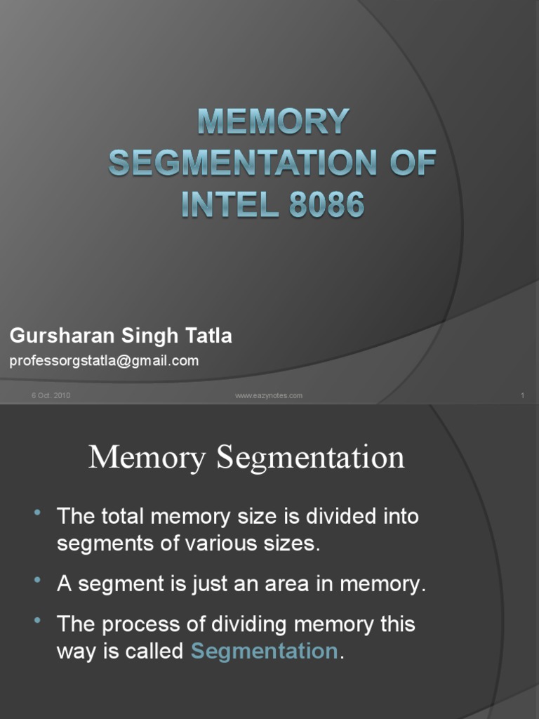Memory-Segmentation-Of-8086 | PDF | Computer Hardware | Office Equipment