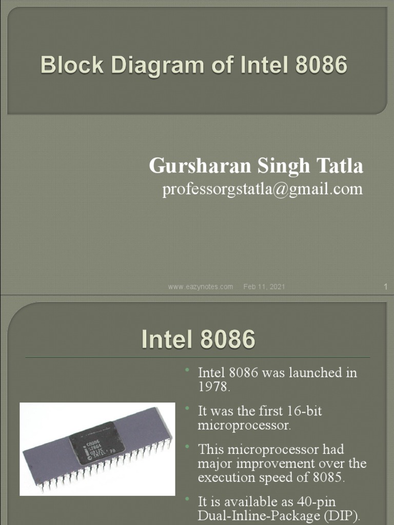 Block-Diagram-Of-8086 | PDF | Digital Electronics | Computer Data