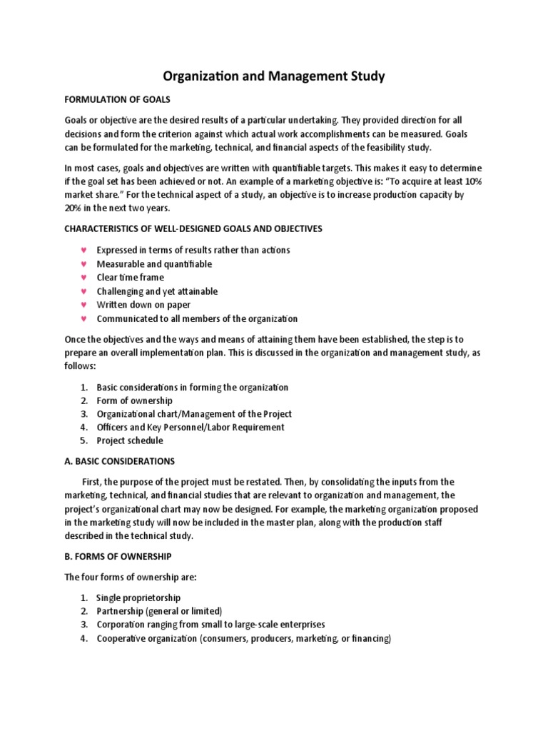 Marketing Goals in Organization Study | PDF | Goal | Marketing