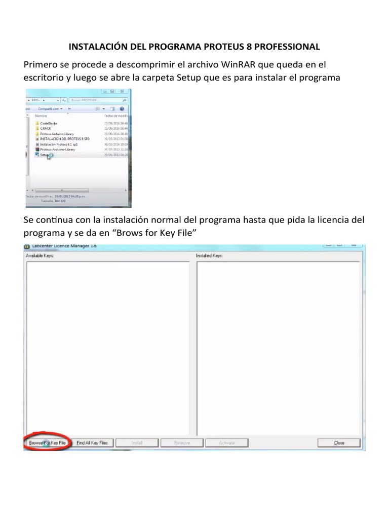 Tutorial Instalación Proteus | PDF