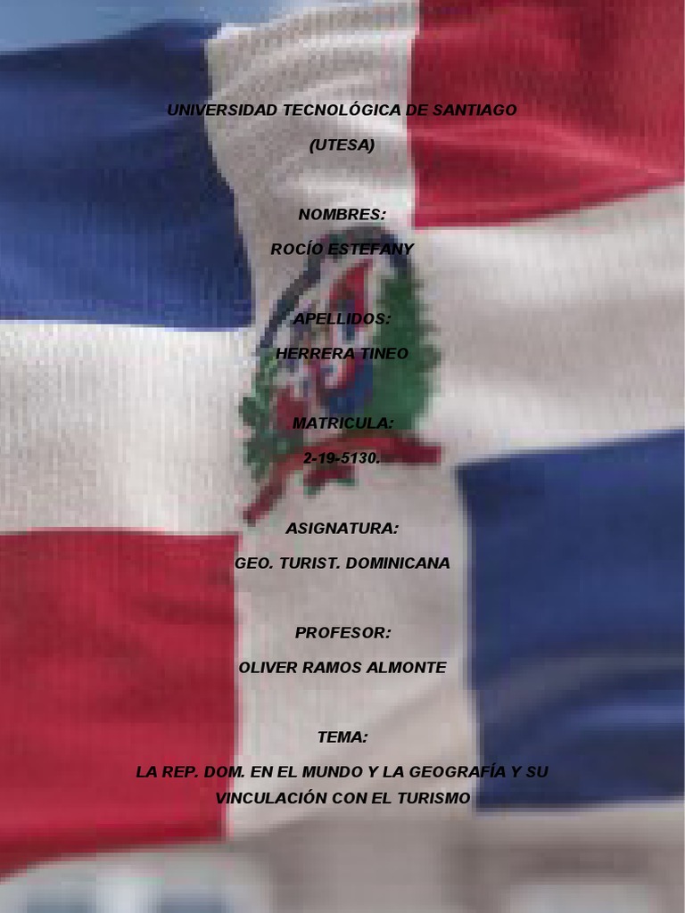 Geografía y Turismo en RD | PDF | Geografía | Tierra