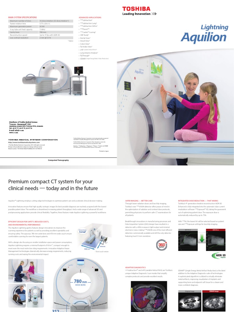 Aquilion Lightning New | PDF | Ct Scan | Imaging