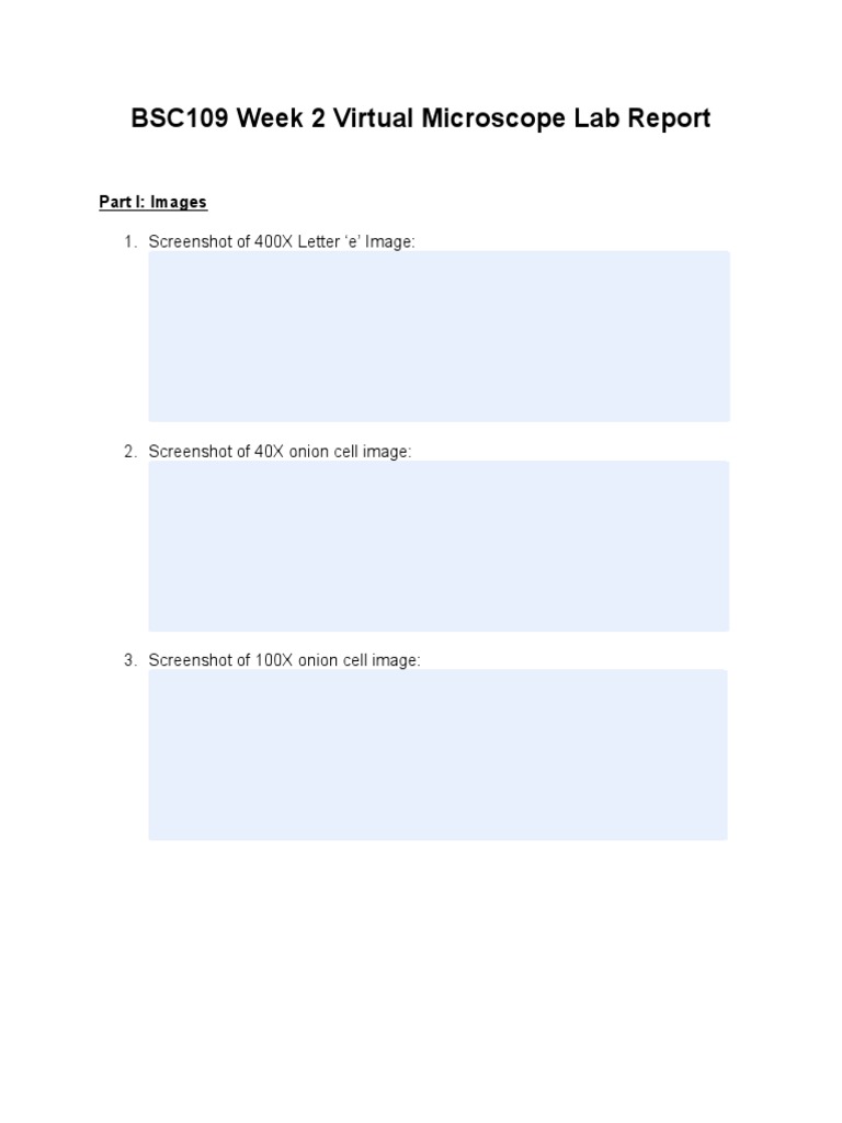 Virtual Microscope Lab Guide | PDF