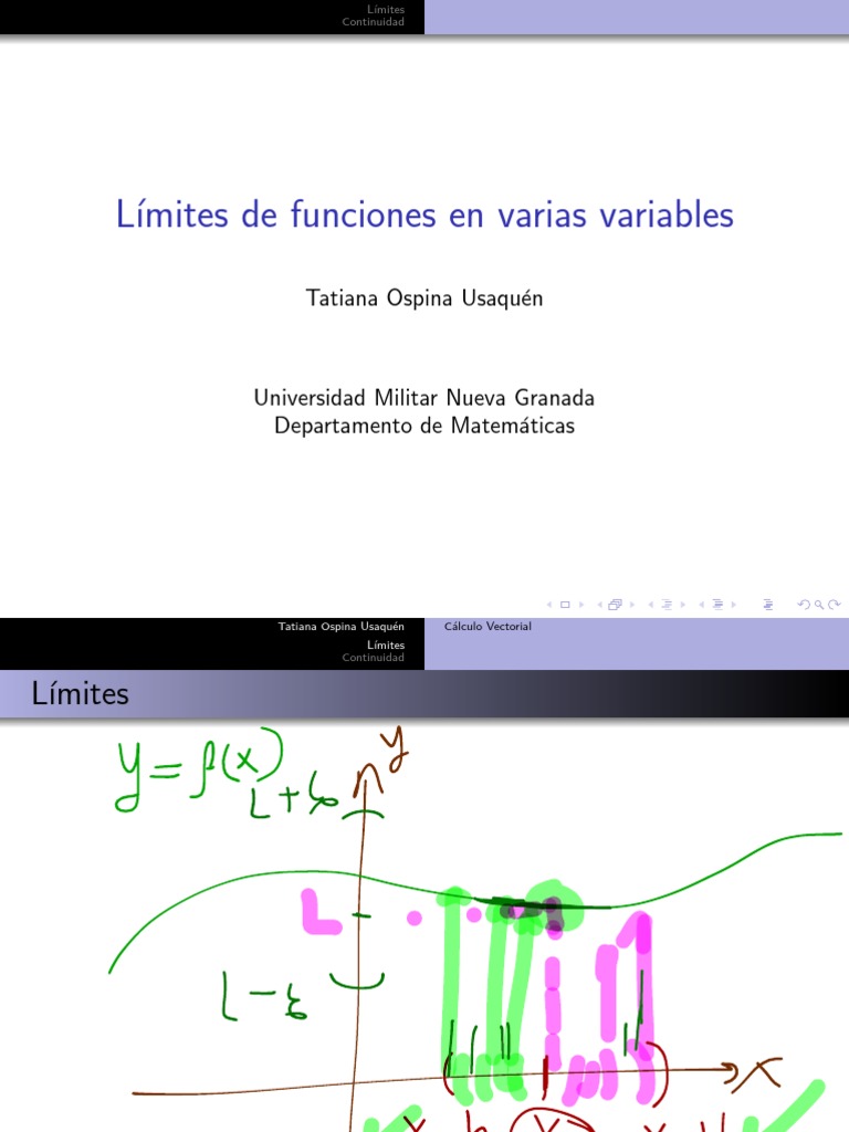 Limites | PDF | Física teórica | Cálculo multivariable