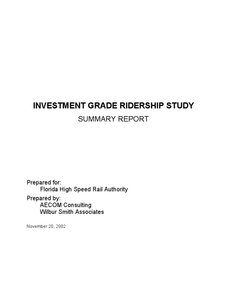 Ridership Study - All Reports | PDF | Public Transport | Forecasting