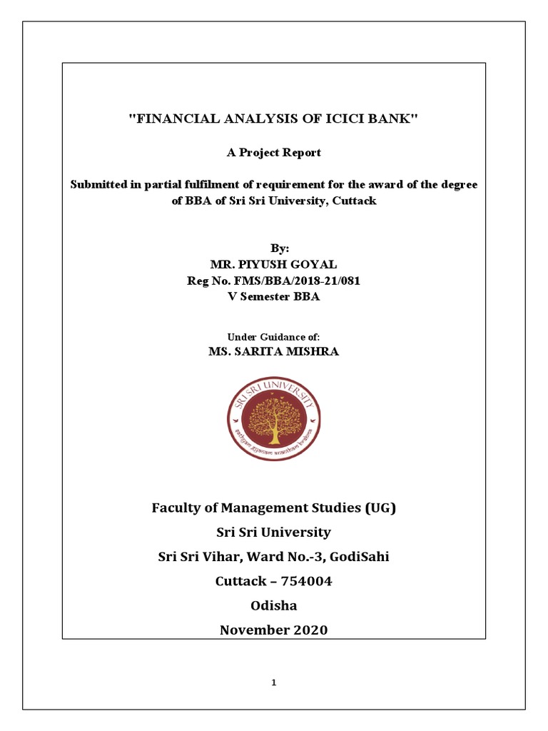 Icici Bank Financial Analysis | PDF | Banks | Money