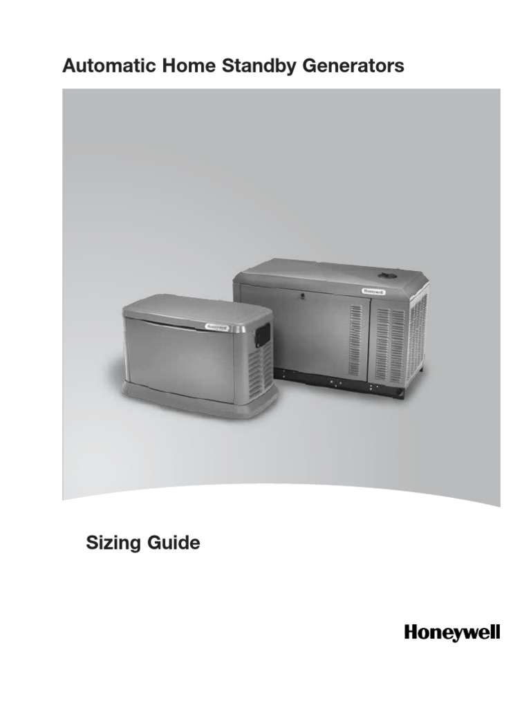 Generator Sizing Guide 2013 | PDF | Electric Power | Physical Quantities