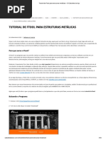 Novo Tutorial de Ftool para Estruturas Metálicas | PDF | Treliça | Auto Cad