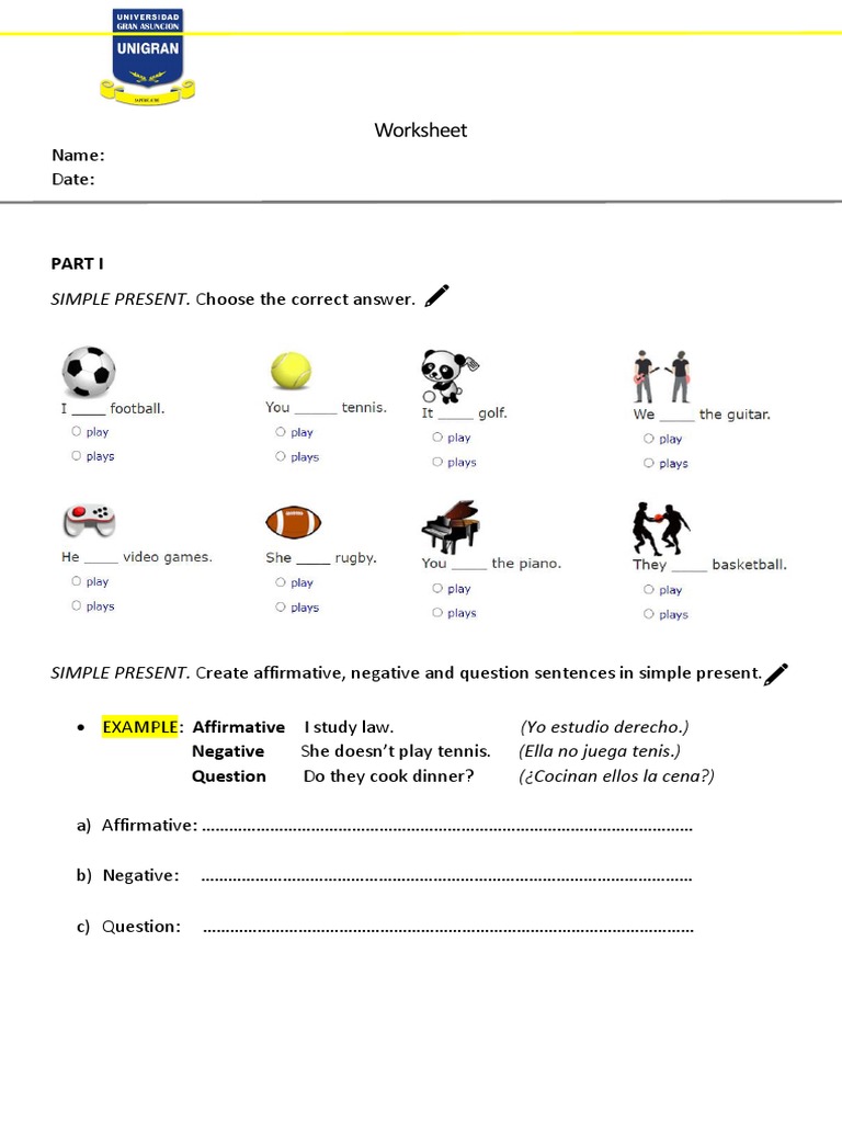 1 Class Worksheet | PDF