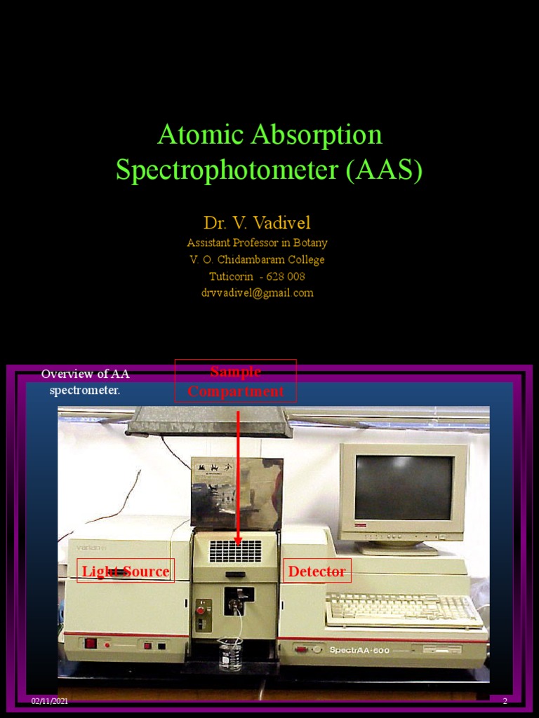 Aas VV | PDF | Atomic Absorption Spectroscopy | Emission Spectrum