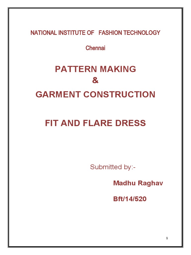 Pattern Making & Garment Construction | PDF | Seam (Sewing) | Textile Arts