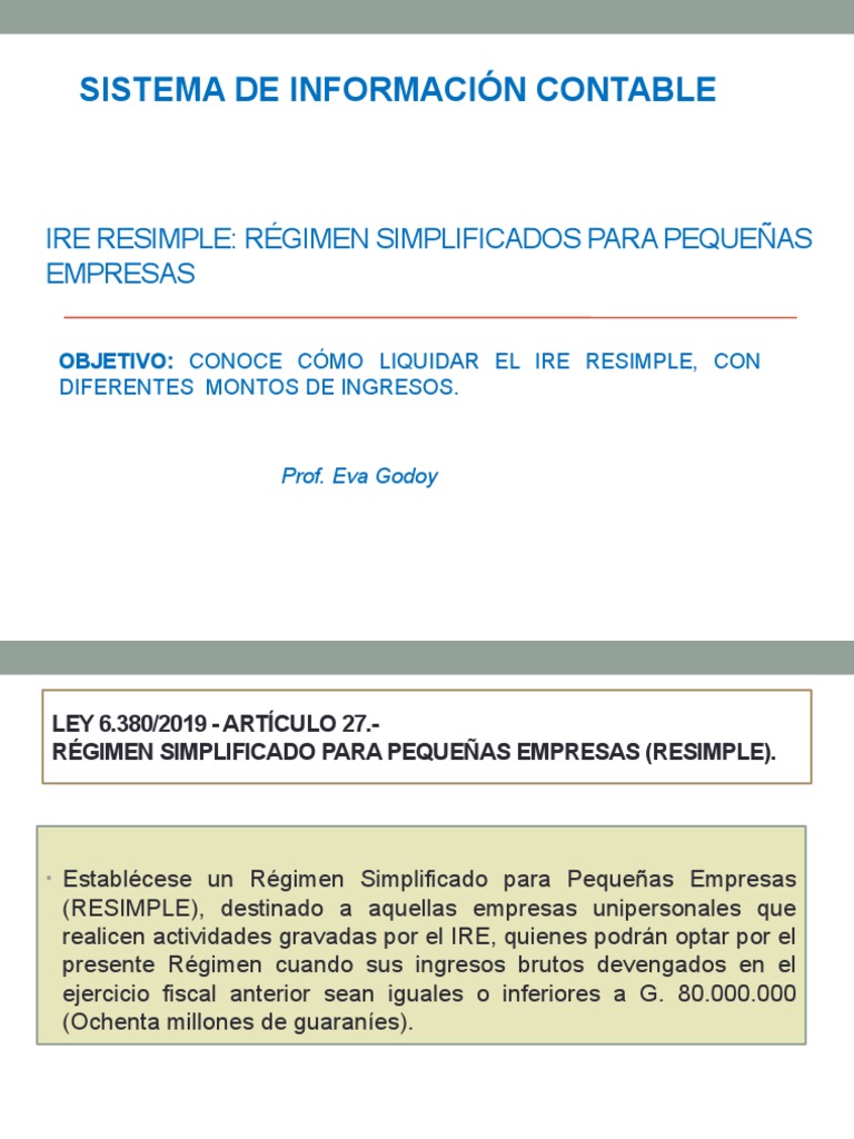 Ire Resimple | PDF | Impuesto sobre la renta | Impuestos