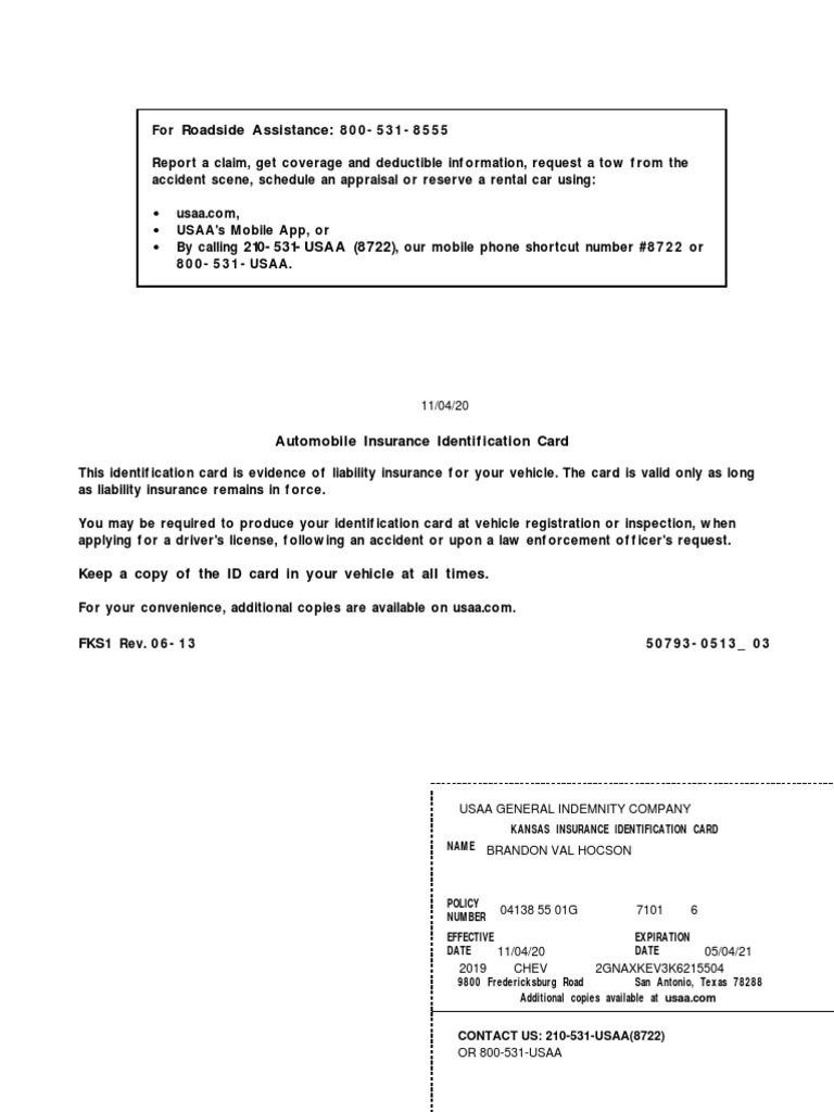 Proof of Insurance | PDF