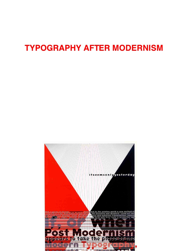 Typography After Modernism | PDF | Typography | Art Media